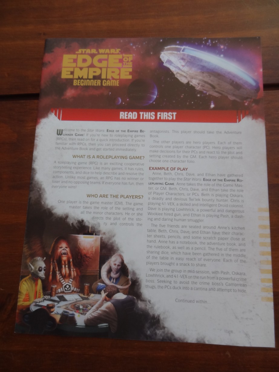 Unpacking the new Star Wars Beginner’s Role Playing Game box | www ...
